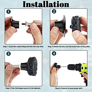 TSOAPX 21PCS Quick Change Easy Strip Discs Set, 2 Inch Sanding Discs with 1/4" Disc Pad Holder for Die Grinder Surface Strip Grind Polish Paint Rust and Oxidation Cleaning Removal