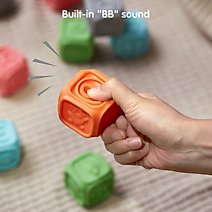 TUMAMA Baby Blocks,Soft Baby Building Blocks for Toddlers,Chewing Toys Educational Baby Bath Toys Play with Numbers, Shapes, Animals,Letters for 0-3 Years