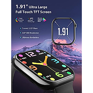 Zombazi Smart Watch for Men Women (Black)