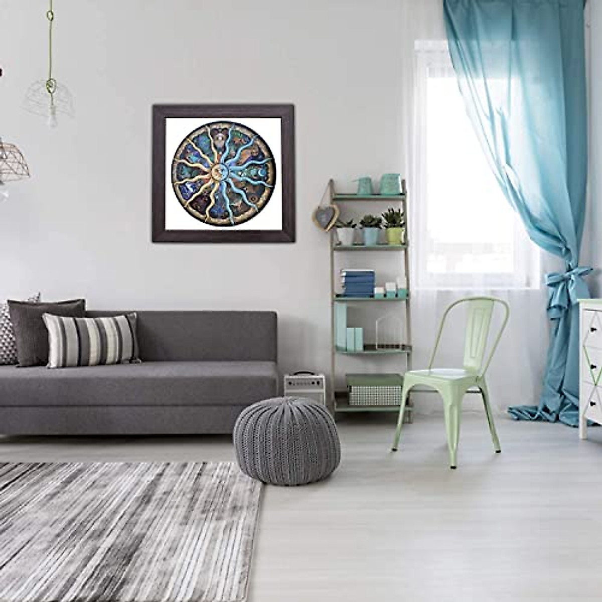 Round Jigsaw Puzzle Educational Game Large 26 Inch 1000 Pieces (Constellation)