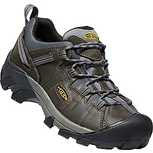 KEEN Men's Targhee 2 Low Height Waterproof Hiking Shoes, Gargoyle/Midnight Navy, 10.5 US