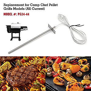 RTD Temperature Probe Sensor Replacement Parts for Camp Chef Wood Pellet Smoker Grills, Replace for Part PG24-44