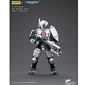 JOYTOY 1/18 Action Figures Warhammer 40k Mecha Joy Toy Model Toys T'au Empire Fire Warrior Team-D