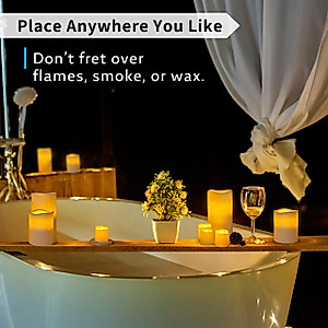 Furora LIGHTING Ivory Crystallized Real Wax Flickering Candles with Remote and Timer, 4 Pillars and 4 Votives Pack of 8 for Home Décor, Battery Included