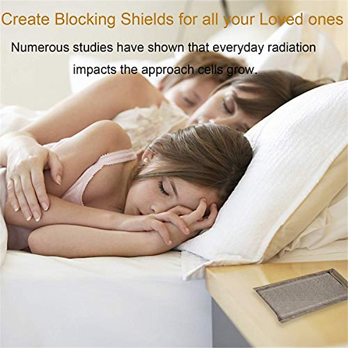 HOMERIT Cell Phone Anti-Radiation Sleeve Faraday Bag Pregnant Phone Rf Signal Shielding Blocker 5G GPS EMF RFID Signal Blocking Bag Car Key Wallet Security Pouch Privacy Protection (A), 20x10cm