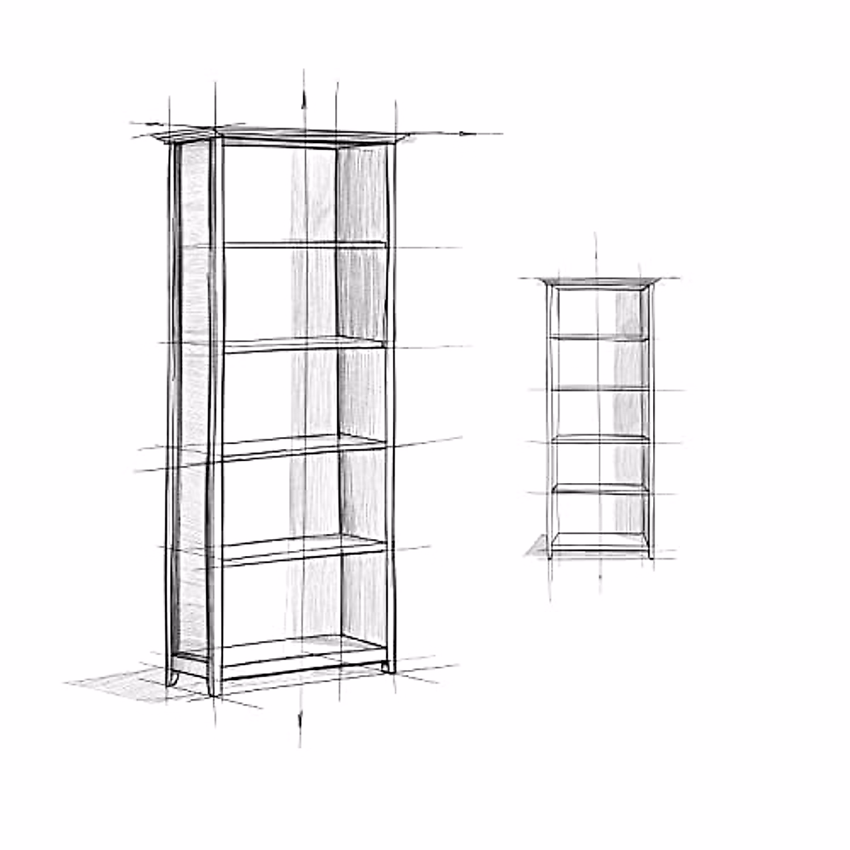 SIMPLIHOME Amherst SOLID WOOD 70 inch x 30 inch Transitional 5 Shelf Bookcase in Hickory Brown with 5 Shelves, for the Living Room, Study and Office
