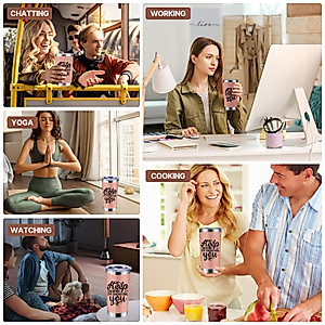 WFSJRED Keep Talking I'm Diagnosing You Counsellor Vacuum Insulated 20 oz Insulated Tumblers with Lid & Straw | Stainless Steel Travel Coffee Wine Tumbler Mug (Keep TALKING Tumbler)