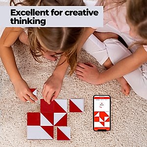 PrfcNL IQ Test Cubes (Natural Edition) – 9 Kohs Cubes, Practice for Block Design Test, BDT, WPPSI, WAIS and WISC Tests, Montessori Educational Blocks to Improve Concentration, Coordination and Memory
