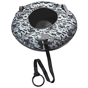 Slippery Racer Heavy Duty Commercial Snow Tube, Hard Bottom, Cushion Insert, Canvass Cover-42”