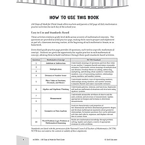 Shell Education 180 Days of Math for Third Grade (180 Days of Practice)