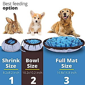 PET ARENA Adjustable Snuffle mat for Dogs, Dog Puzzle Toys, Enrichment Pet Foraging mat for Smell Training and Slow Eating, Stress Relief Interactive Dog Toy for Feeding, Dog Mental Stimulation Toys