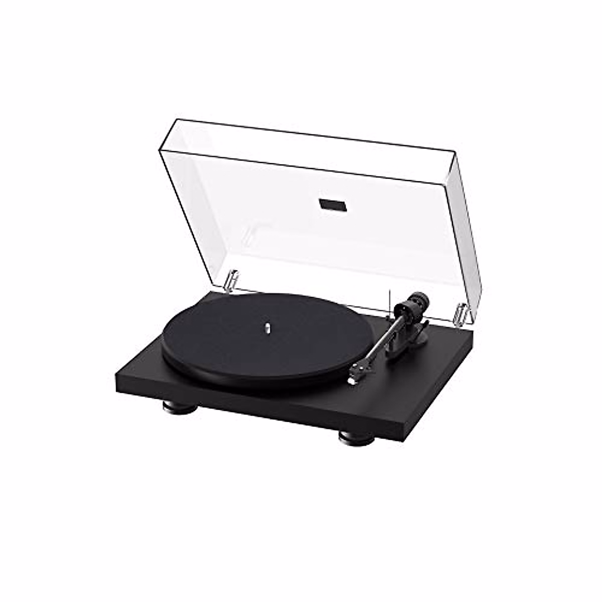 Pro-Ject Debut Carbon EVO, Audiophile Turntable with Carbon Fiber tonearm, Electronic Speed Selection and pre-Mounted Sumiko Rainier Phono Cartridge (Satin Black)