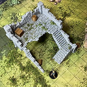 Extruded Gaming Building Ruins Set 1B