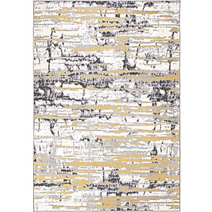 Rugshop Darwin Vintage Abstract Modern Area Rug 5' x 7' Yellow