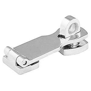 Marine Grade Stainless Steel Heavy Duty Door Hasp with Turning Padlock Eye Mount