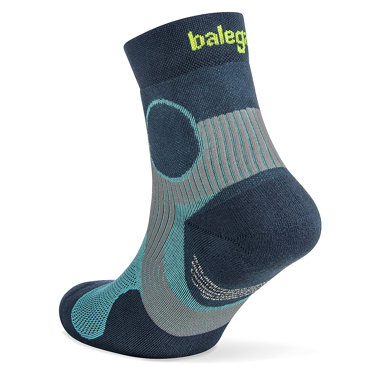 Balega Athletic Support Compression Fit Performance No Show Running Socks for Men and Women (1 Pair), Blue/Legion Blue, Large