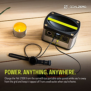 Goal Zero Yeti 200X Portable Power Station, 200-Watt-Hours Power Station with AC Inverter and Fast-Charging USB-C PD, Portable Solar Generator and Goal Zero Nomad 20, Foldable Monocrystalline 20 Watt