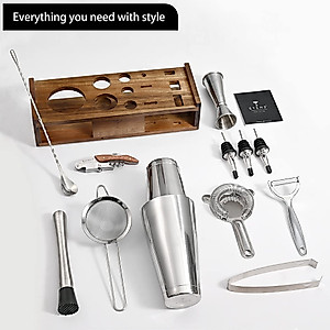 Etens Cocktail Shaker and Boston Bartender Kit Bundle