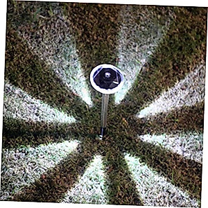 Outanaya Solar Light Outdoor LED Solar Lights Lawn Lights Solar Panels Garden Lights Lawn Lamp Garden LED Light Pathway LED Lights Solar Panel Lights Silver Rainproof LED Street Light