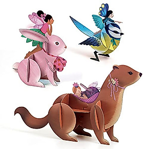 DJECO Fairy Craft Kit - Paint, Draw, Build & More for Home, School or Gifts - Fun & Creative for Family & Friends, Educational Art Craft Kit, Multi- Activitiy for Kids 6+ - Medium