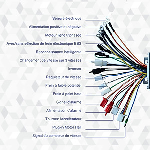Alomejor Electric Scooter Motor 36V/48V 1000W Brushless Motor Controller for Electric Scooter