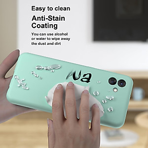 NUIMADL Galaxy A04 Case 6.5 inch, Soft Liquid Silicone Protective and Anti-Scratch Microfiber Lining Shockproof Compatible with A04 4G Cover (Green)