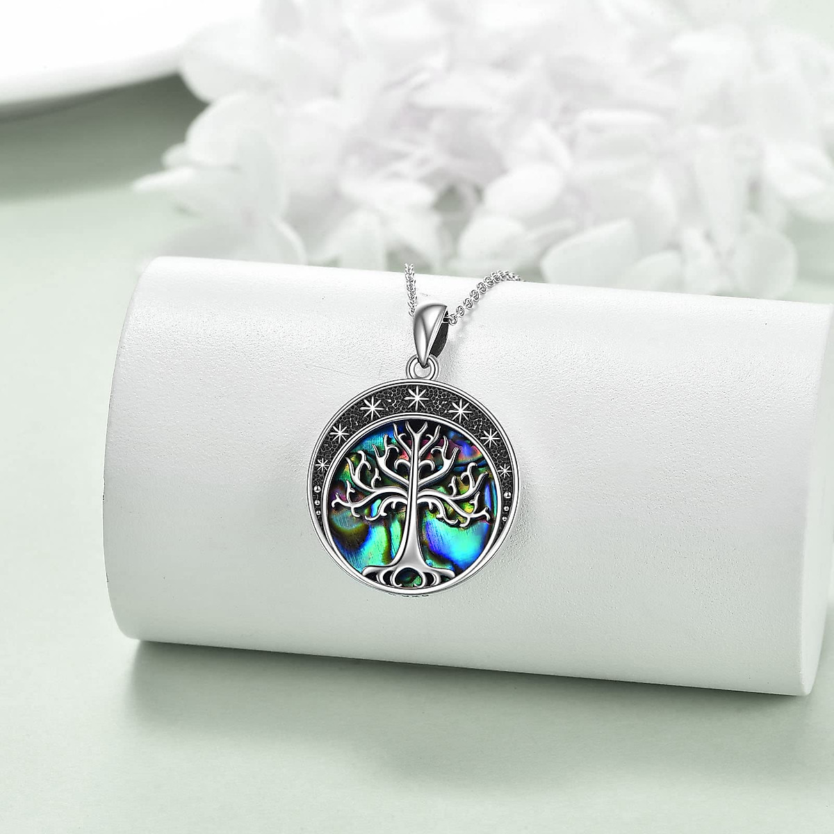 YAFEINI Lord of the Rings Necklace Tree of Gondor Necklace 925 Sterling Silver Jewelry Gifts for Men Women (Tree of Gondor Necklace)