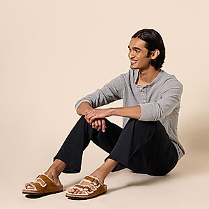 Amazon Essentials Men's Cotton Knit Pajama Pant, Black, Large