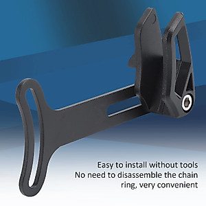 Keenso Bike Chain Guide, Aluminum Alloy Chain Guide Electric Bike Direct Mount Chain Gudie Chainring Bike Part