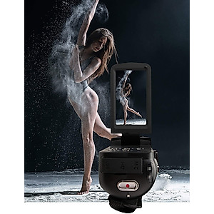 BAIZE Video Camera Camcorder 4K Digital Camera 48MP 16X Digital Zoom 3.0 Inch LCD 270 Degrees Rotatable Screen for Selfie Pause Function with External Microphone (Two Batteries and 32GB SD Card)