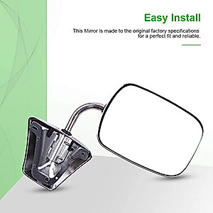 SCITOO Towing Mirrors Fit for Chevy/for GMC Truck Driver Side and Passenger Side Set Plastic Manual Folding Mirrors (Pair)