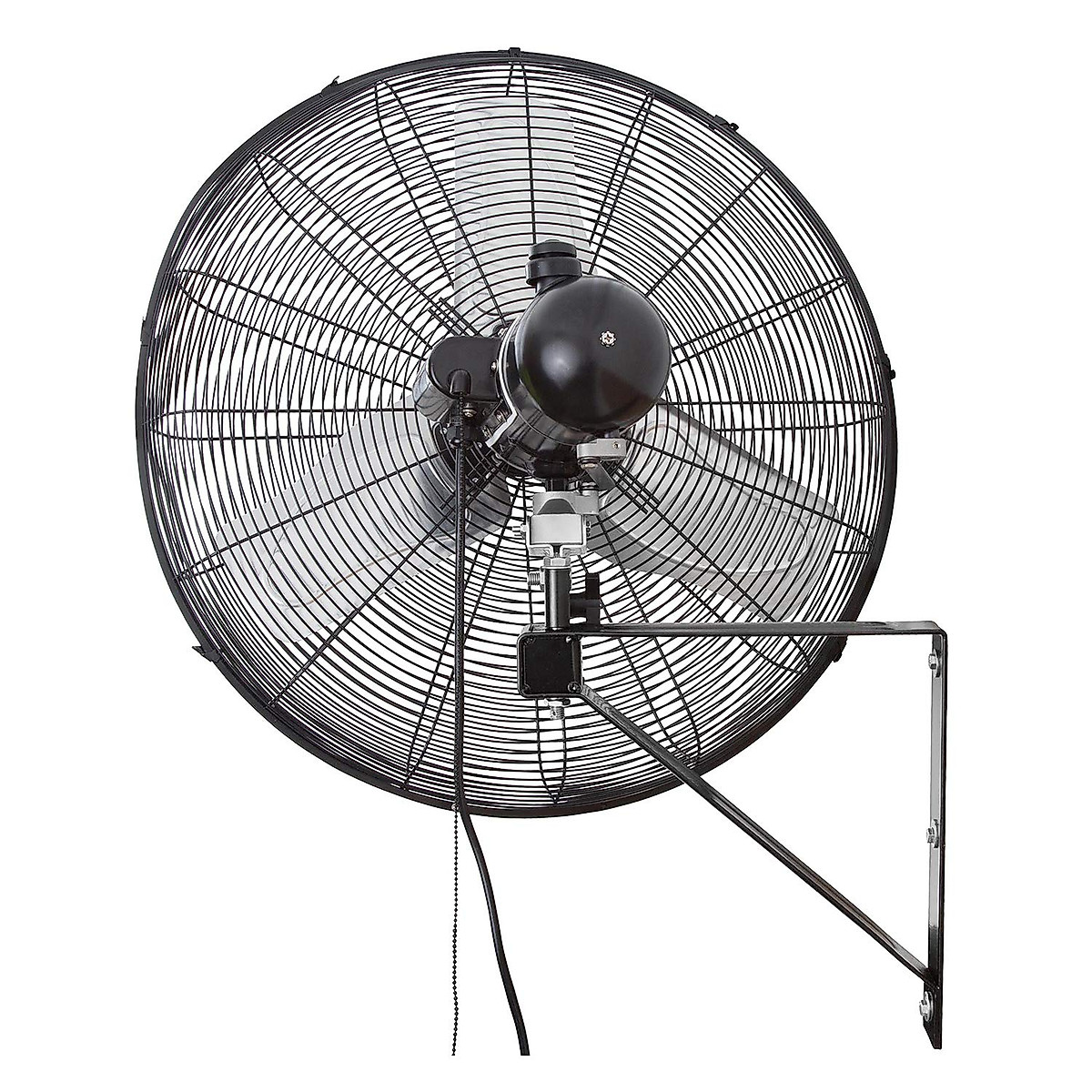 OEMTOOLS OEM24893 24" Outdoor Oscillating Wall Fan, 6800 CFM Large Industrial Fan, Wall Mount Oscillating Fan For Garage, Outdoor Oscillating Fans For Patios, Waterproof Shop Fans, Heavy Duty, 24 Inch
