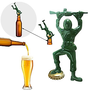 50 Cal Shot Glass,Army Men Bottle Opener,Army Gift for Men in Military,Green Army Bottle Opener,Sergeant Gifts Army,Army Themed Gifts,Shot Accessories Drinking,Cool Shot Glasses for Men