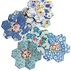 5 x 5 Inches(13cm x 13cm) Charm Packs Cotton Fabric Squares,Precut Quilting Floral Fabric Bundles for Craft DIY …