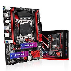 MACHINIST X99 LGA 2011-V3 Motherboard, Micro ATX Motherboard (PCIe 3.0, M.2 Slots, 4 Channel DDR4, SATA 6Gb/s) for Intel XEON E5 V3/V4, Core i7 seriers CPUs, PC Server Mainboard with Diagnostic Card