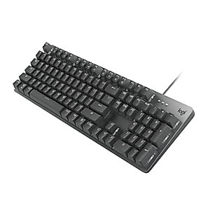 Logitech K845 Illuminated Keyboard (Cherry Red Switches) with Logitech G305 Gaming Mouse and Knox Gear 4-Port USB Hub Bundle (3 Items)