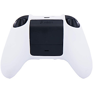 9CDeer 1 Piece of Silicone Transfer Print Protective Thick Cover Skin + 6 Thumb Grips for Xbox Series X/S Controller Strawberry