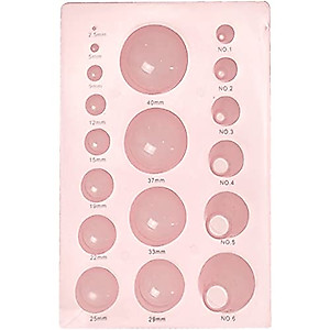 Plastic Paper Quilling Mould 3D Half Ball Domes Crafts Mold