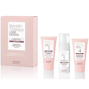 Alfaparf Milano At Home Keratin Hair Treatment - Keratin Therapy Lisse Design Express Brazilian Keratin Treatment - Hair Straightening and Smoothing - Formaldehyde Free - Sulfate Free