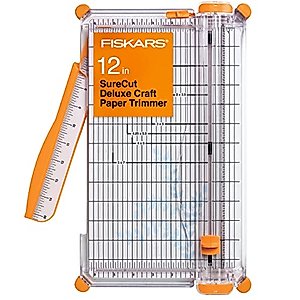 Fiskars Craft Supplies: Paper Cutter, Paper Trimmer for Crafts, Photos, and Stationary, 12” Cut Length (152490-1006) (Packaging May Vary)