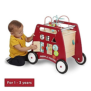 Radio Flyer Deluxe Push & Play Cube Walker, Walker Toy for Ages 1-3