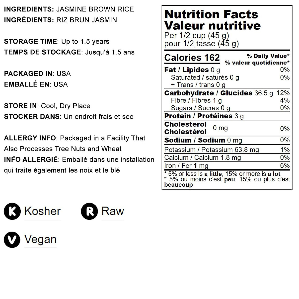 Food to Live Jasmine Brown Rice, 6 Pounds — Whole-Grain and Long-Grain Thai Rice, Vegan, Kosher, Bulk. Higher in Fiber than White Jasmine Rice. Great as Side Dish