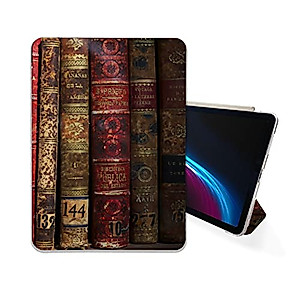 Cute Library Books Pattern case Compatible with iPad Mini Air Pro 7.9 8.3 9.7 10.2 10.9 11 12.9 inch Pattern Cover New 2022 2021 Trifold Stand 3 4 5 6 7 8 9 Generation 259 (10.2" iPad 7/8/9 gen)