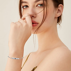 TUGHRA Urn Bracelet Cremation Jewelry for Ashes for Women 925 Sterling Silver Memorial Bracelet for Human Ashes Of Loved Ones Jewelry Gifts Sympathy Gift for Loss Loved One