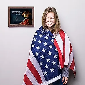 I Have Not Yet Begun to Fight - Military Wall Art, This Vintage US Navy Wall Art Print Is A Captain John Paul Jones Quote For American Military Decor, Home Decor, Garage Decor. Unframed - 8 x 10