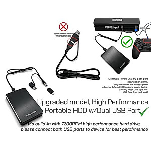 Avolusion 2TB USB 3.0 Portable Xbox One External Hard Drive (Pre-Formatted) HD250U3-X1-2TB-XBOX - 2 Year Warranty