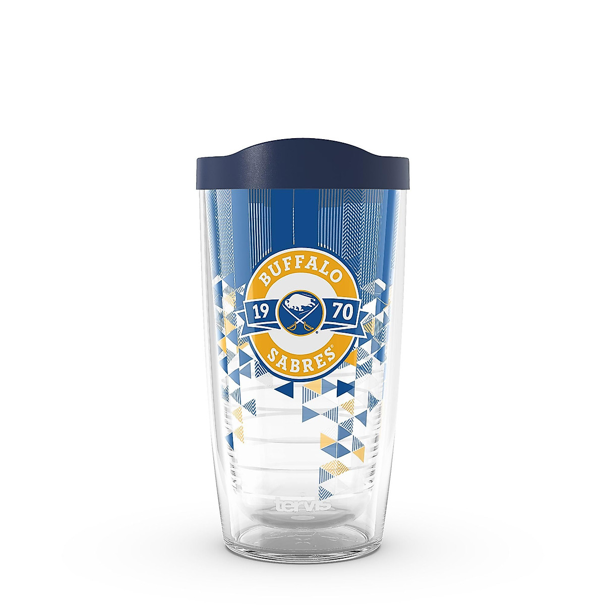 Tervis NHL Buffalo Sabres - Shatter Made in USA Double Walled Insulated Tumbler Travel Cup Keeps Drinks Cold & Hot, 16oz, Classic