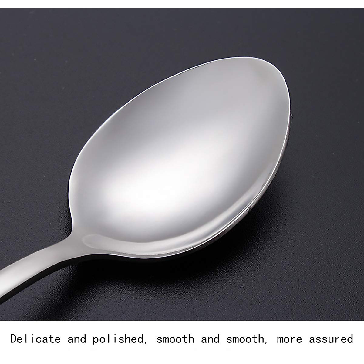 OBTIAN Personalized Cutlery Set personal tableware including Spoon/Knife/Fork, Mirror Polished Flatware Set - Free Engrave Custom Name Date Letters on your Dinnerware(2 Sets)