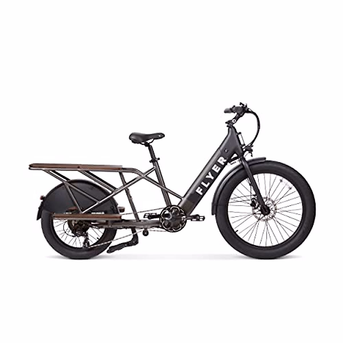 Radio Flyer Flyer, Longtail Electric Bike, Black eBike, 48V 500W Controller, 220 lbs Max Weight Capacity, for Ages 16 Years +