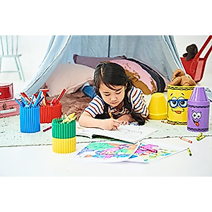 Crayola Storage Large Tip– Colorful Tip Character Storage Box, Creative Container For Kids Arts And Crafts Supplies, Stationeries, Small Toys And Keepsakes - Cerulean, Kids 3.5 Years And Up